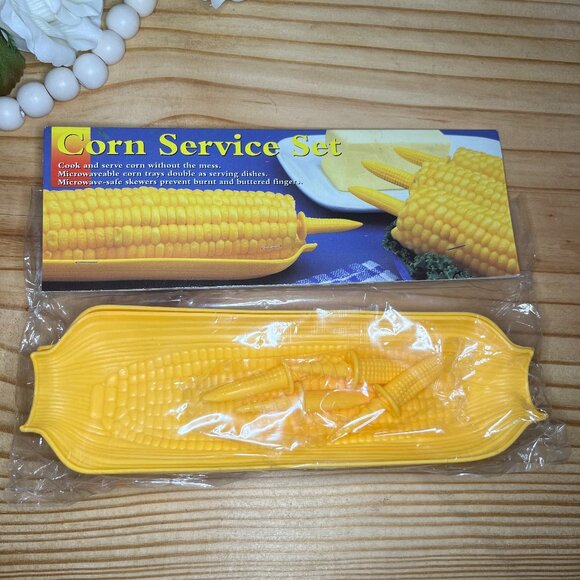 Corn Service Set | Kitchen | Corn On The Cob Serving Set For Two | Poshmark